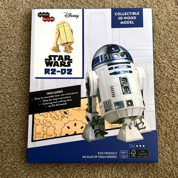 Toys | Disney Star Wars R2d2 Collectible 3d Wood Model | Poshmark
